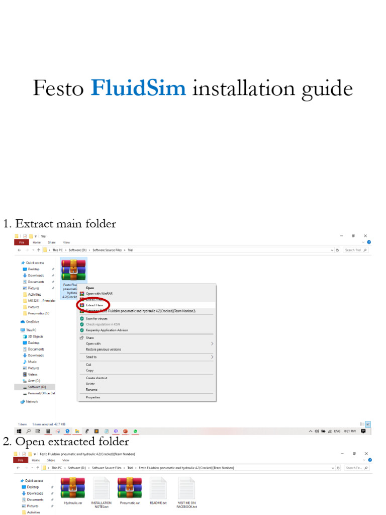 Festo FluidSim Installation Guide | PDF