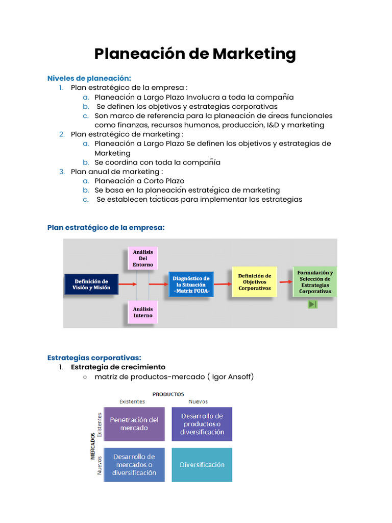 Resumen Marketing Despues Del Parcial | PDF | Marketing | Producto (Negocio)
