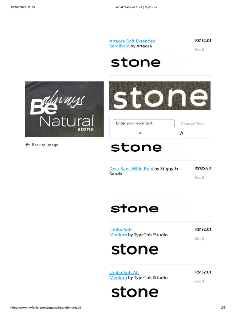 WhatTheFont Font - MyFonts | PDF