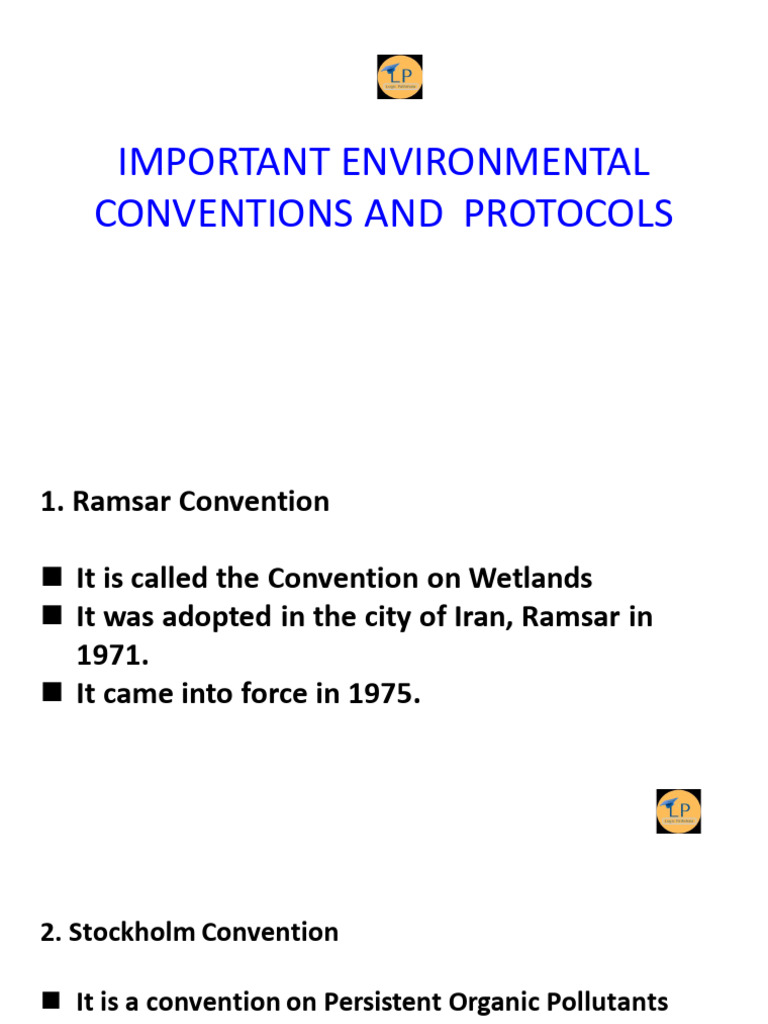 Environment Convention and Protocols | PDF | Climate Change | Climate ...