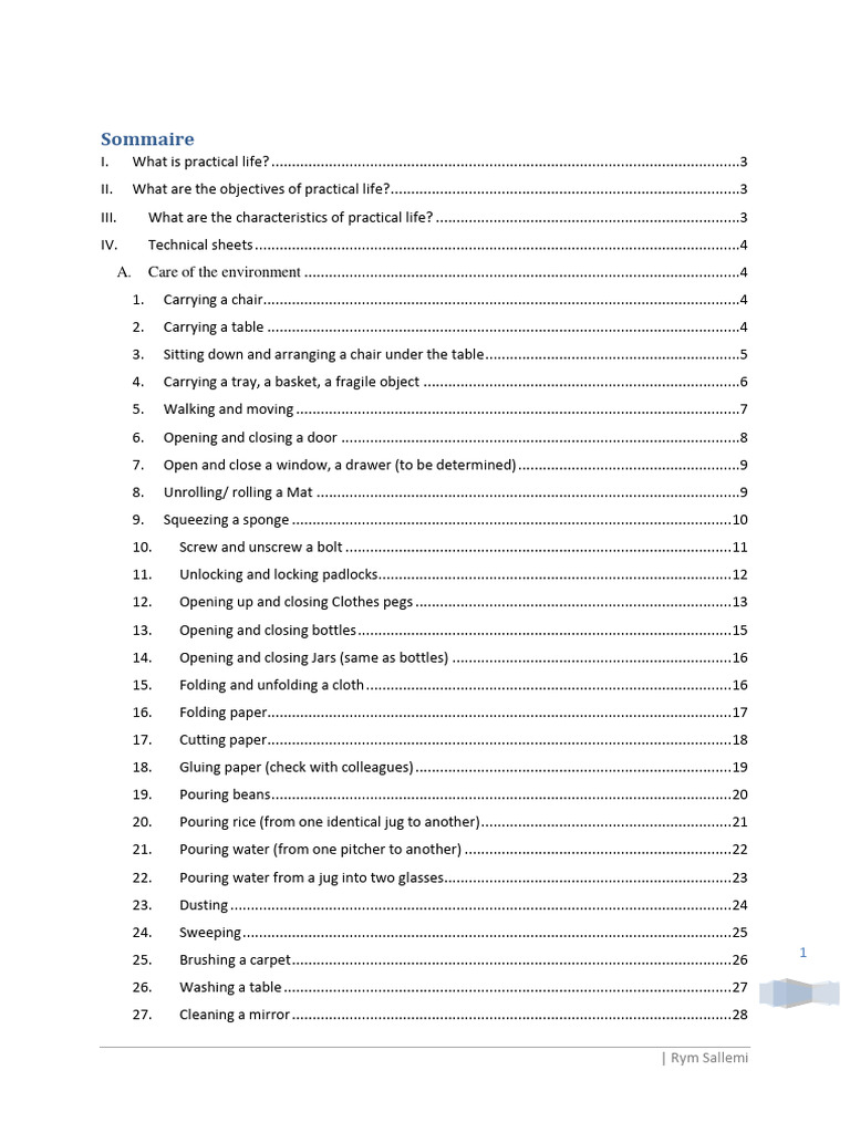 Practical Life Album (With Pictures) | PDF | Laundry | Hand