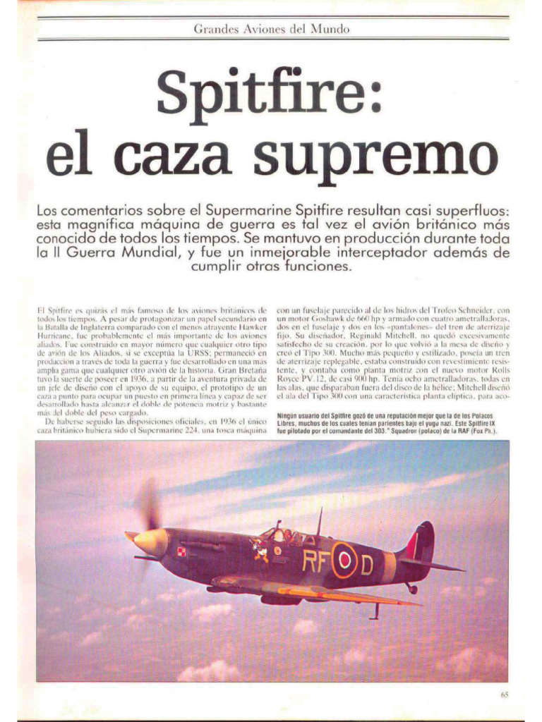 EIA T01 Spitfire | PDF