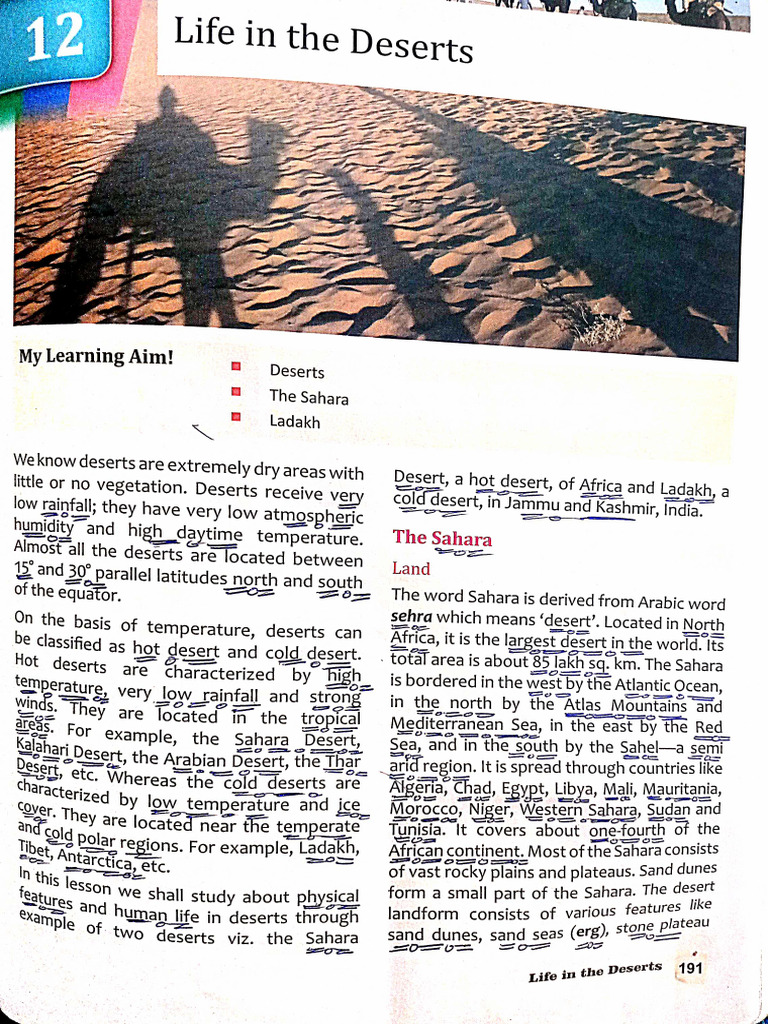 Life in Deserts | PDF | Sahara | Desert