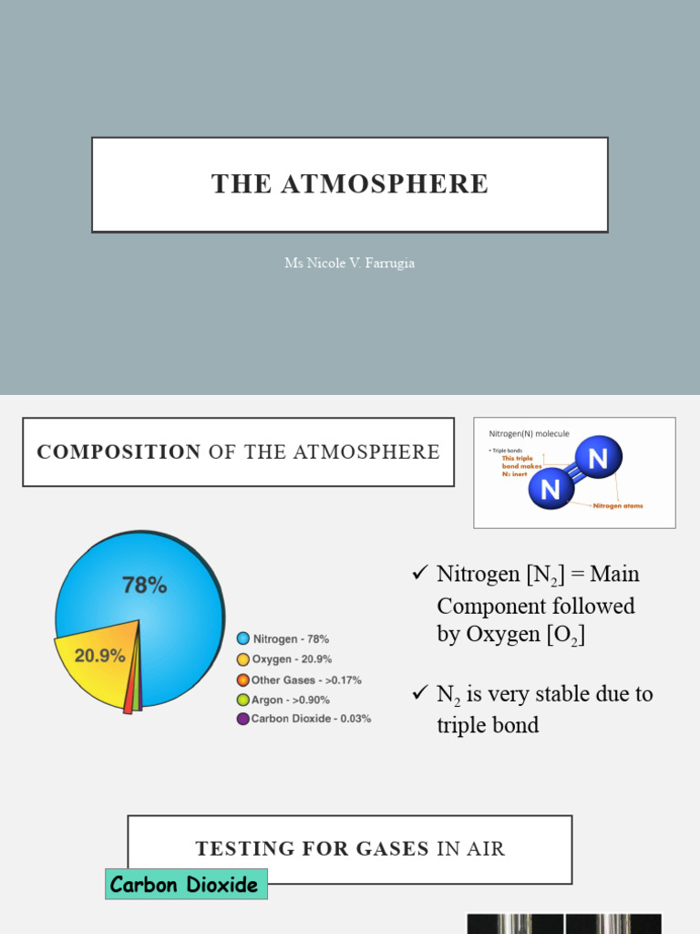 Unit 5 - The Atmosphere | PDF | Combustion | Atmosphere Of Earth