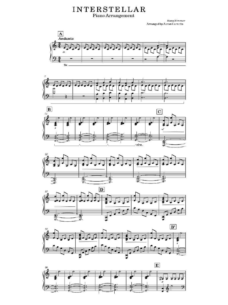 Interstellar Piano | PDF