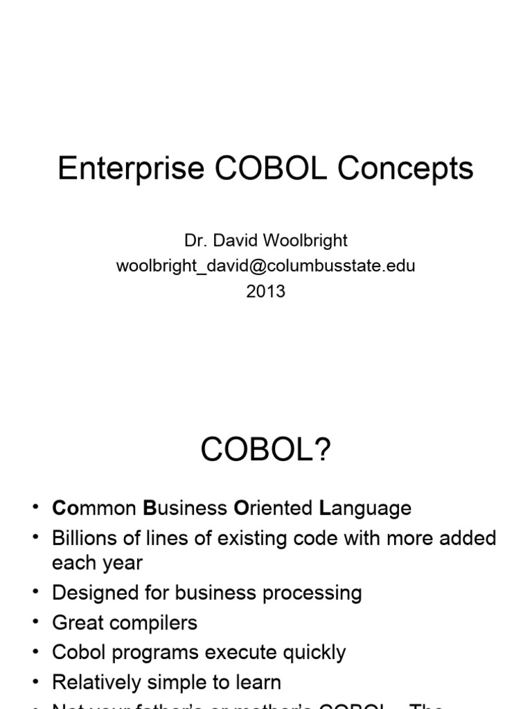 Cobol Latest 2 Pdf Binary Coded Decimal Bit 