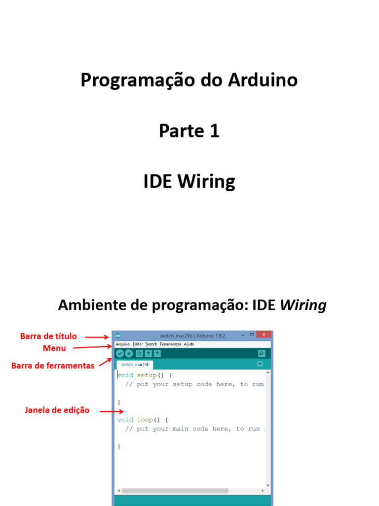 Aula Programação Com Arduino Parte 1 Pdf Arduino Informática