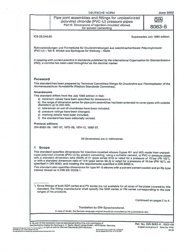 Din 8063-6 | PDF