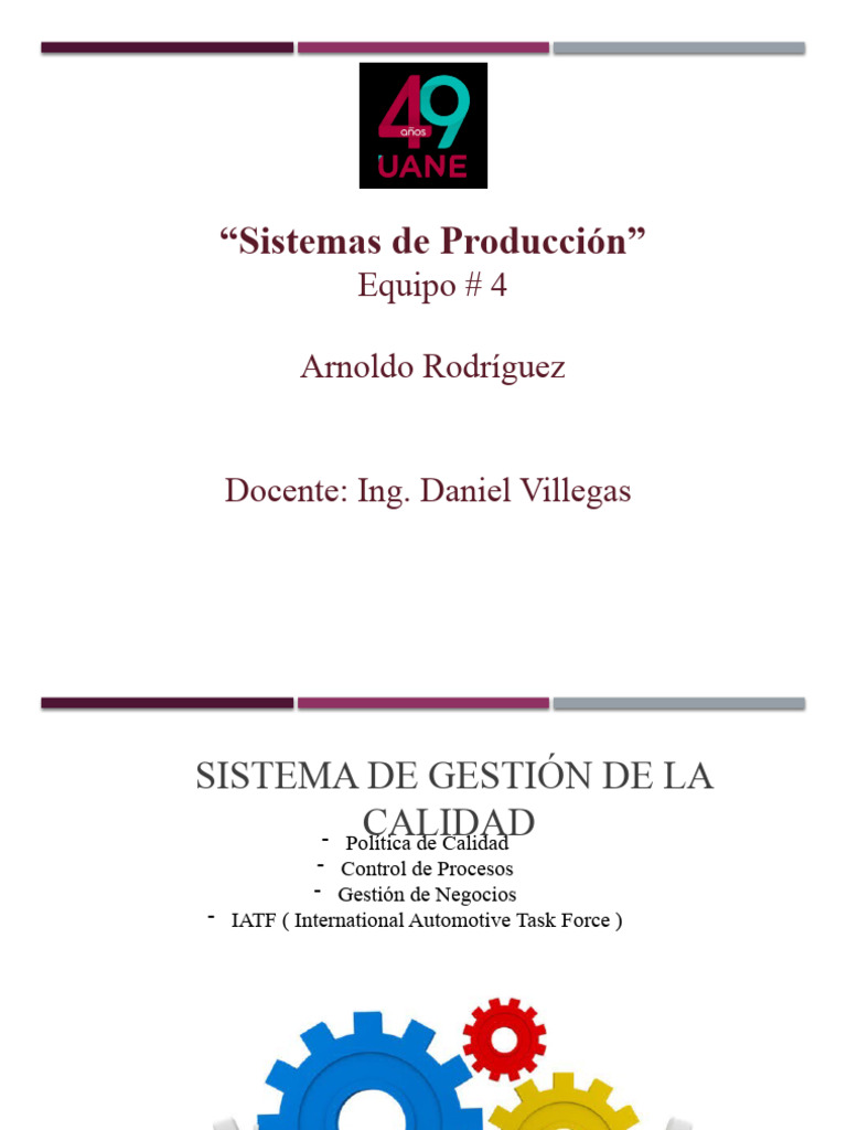 Tarea - Sistema de Gestion de Calidad - Arnoldo RDZ | PDF | Calidad (comercial) | Business