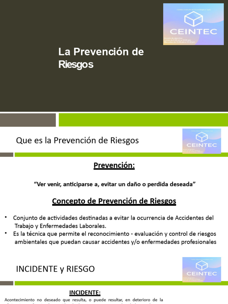 9 Que Es La Prevencion de Riesgos | PDF | Riesgo | Higiene Ocupacional