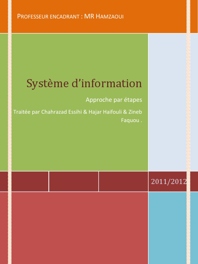 Merise Approche Par Etapes | PDF | Informatique | Système d'information