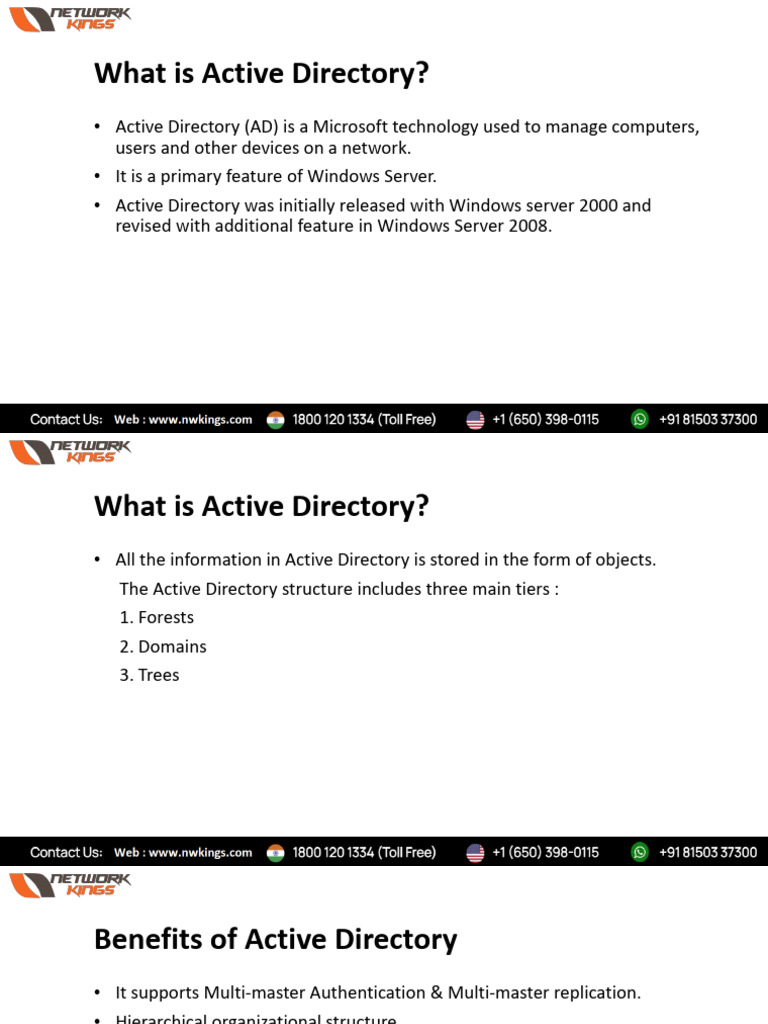 What Is Active Directory | Download Free PDF | Active Directory | User (Computing)