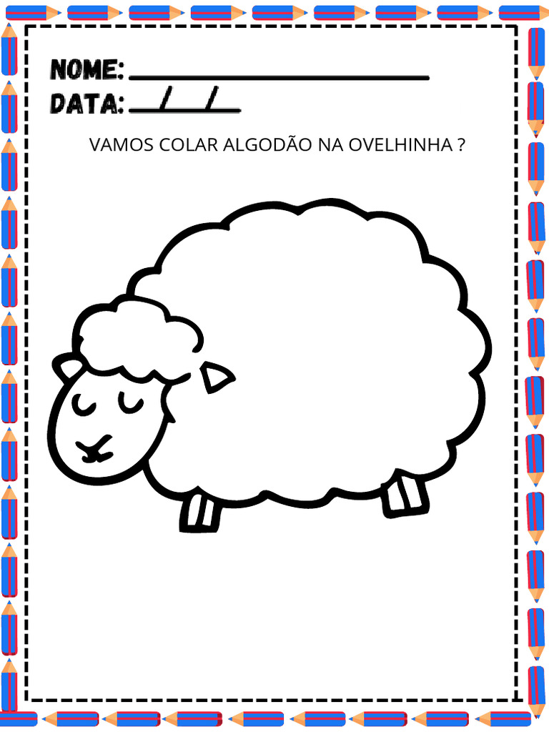 Vamos Colar Algodão Na Ovelhinha | PDF