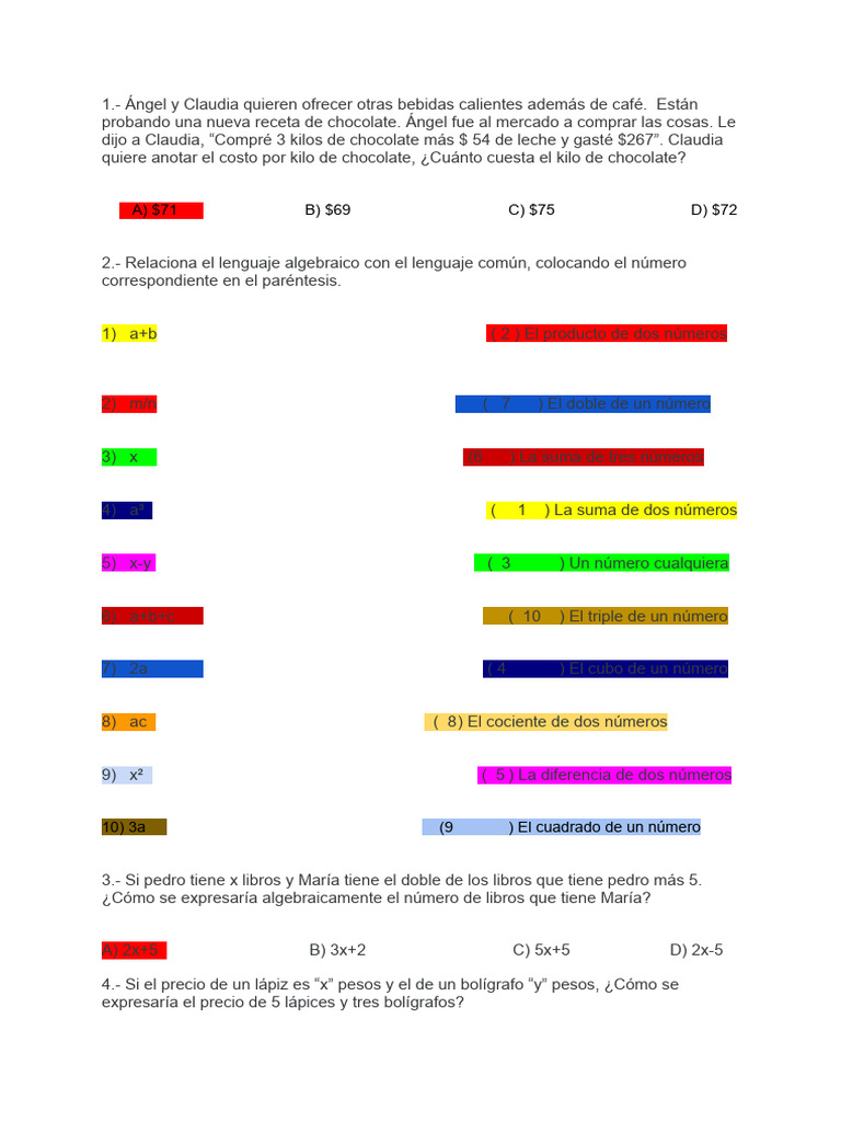 NM03 - Actividad 3 | PDF | Matemáticas | Álgebra