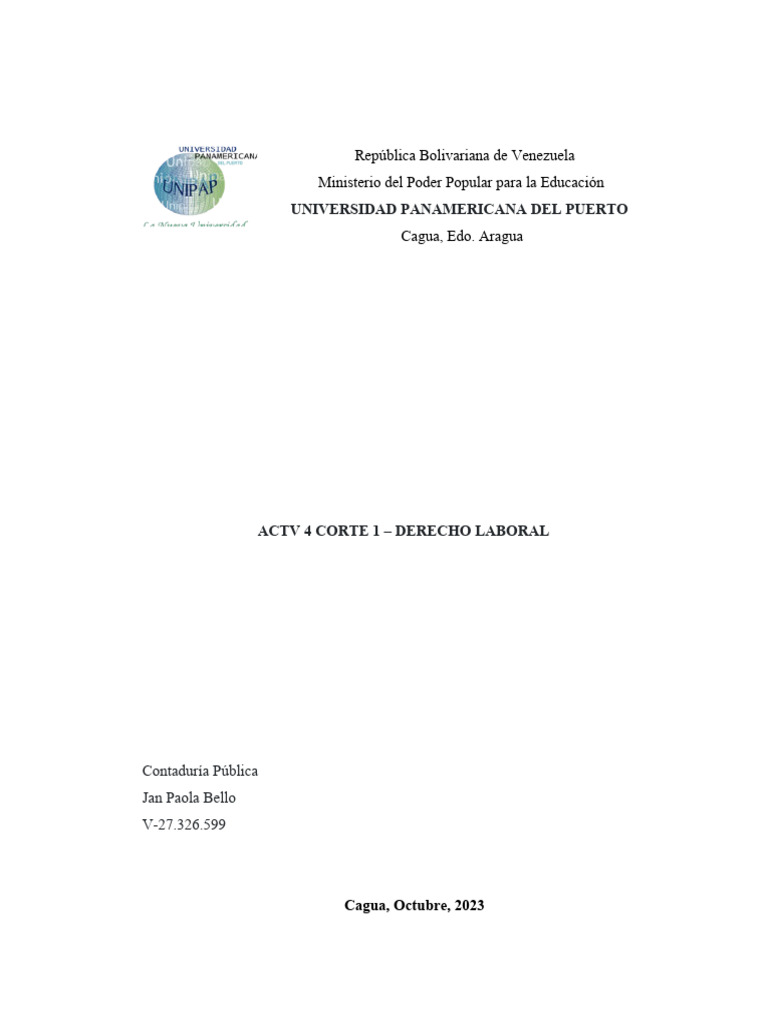Informe Actv 1 Corte 1 PDF | PDF