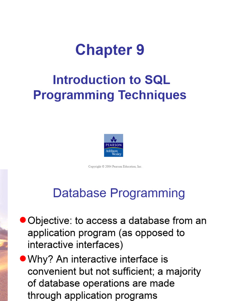 Chapter 9 | PDF | Databases | Sql Chapter 9 | PDF | Databases | Sql