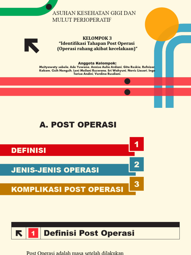 Tahapan Pasca Operasi Rahang | PDF