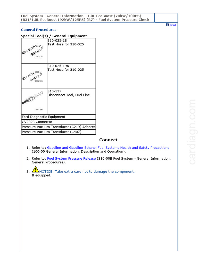 310-00A Fuel System - General Information | PDF | Electrical Connector | Manufactured Goods