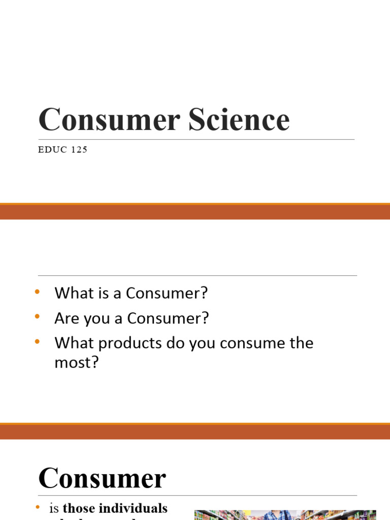Consumer Science | PDF | Home Economics | Brand