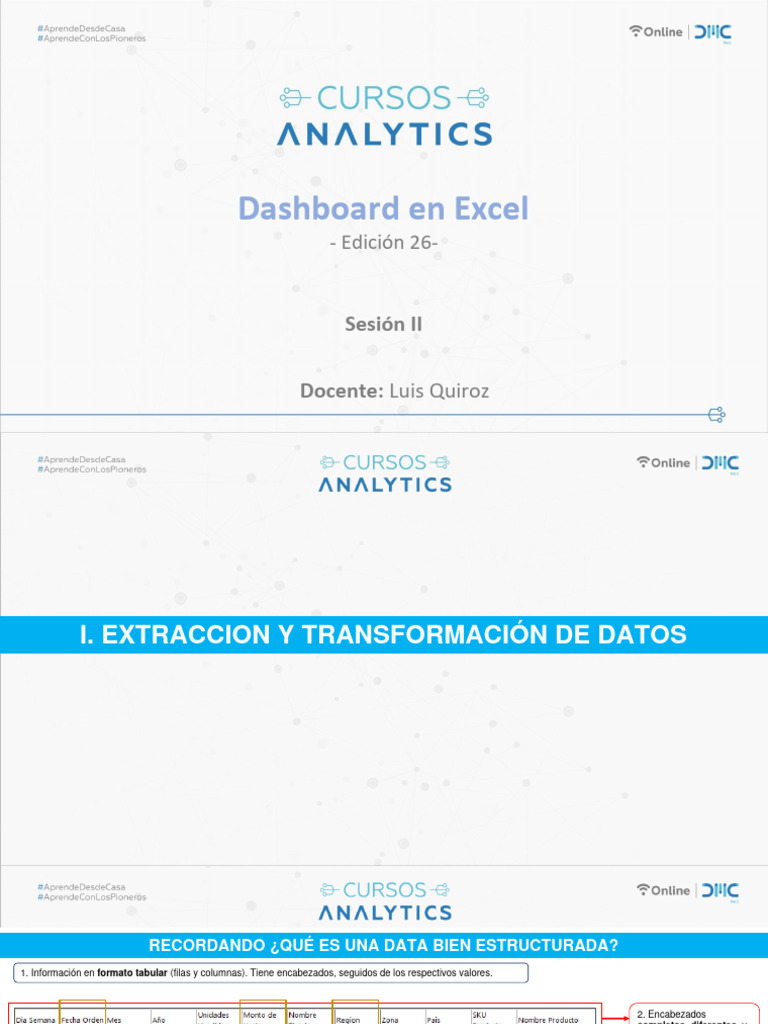 Dashboard en Excel S.2. | PDF | Informática | Gestión de datos