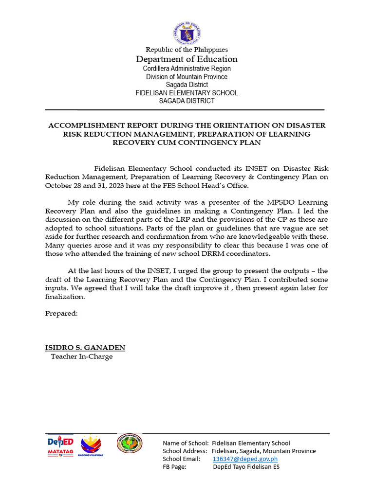 ACCOMP REPORT DURING LR Cum CP | PDF