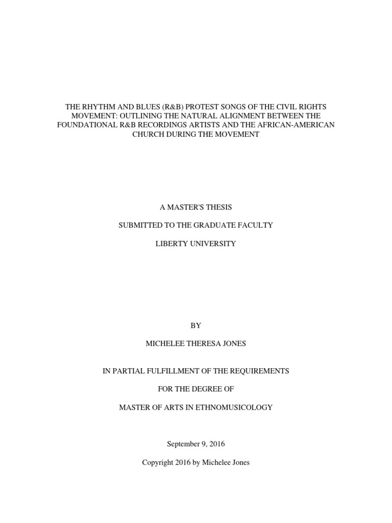 The Rhythm and Blues (R&B) Protest Songs of The Civil Rights s2 | PDF ...