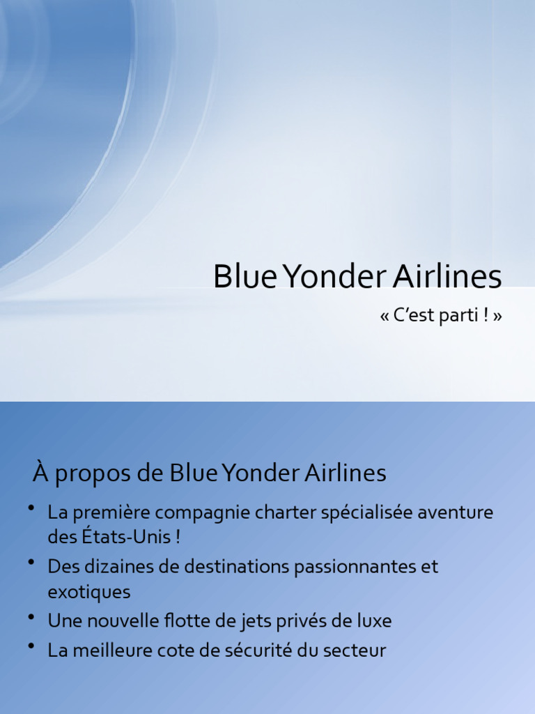 Blue Yonder Overview | PDF | Aviation | Transport