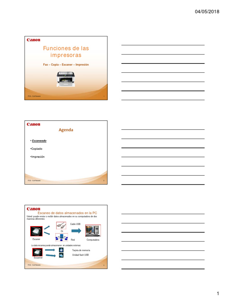 Funciones de Impresoras: Escaneo y Copiado | PDF | Escáner de imagen | Fax