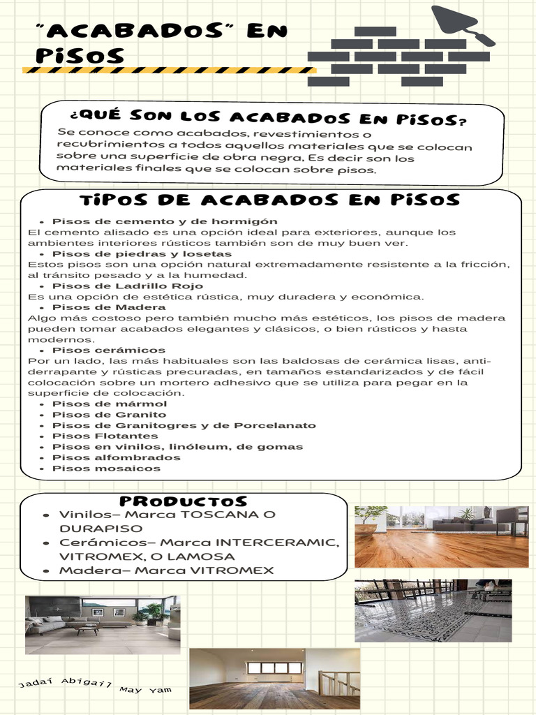 Infografía Acabados Pisos | PDF