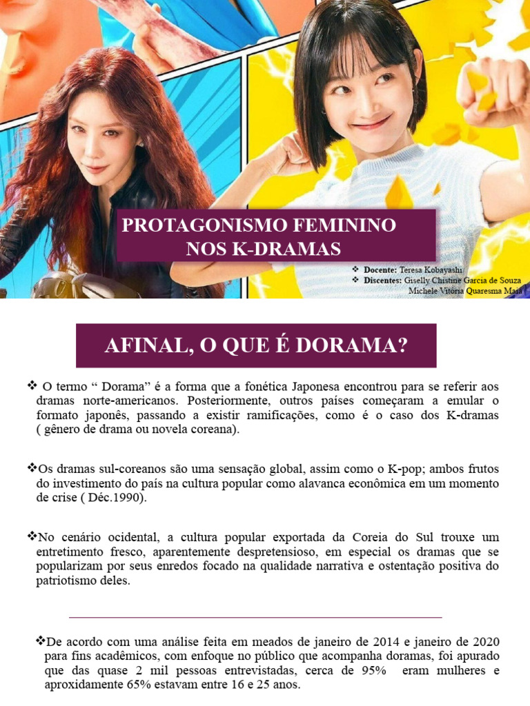 Protagonismo Feminino Nos K-Dramas | PDF | Feminismo | Estudos de Gênero