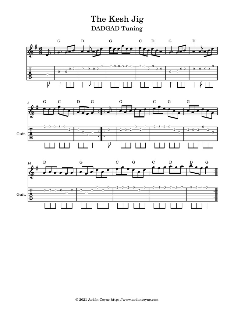 The Kesh Guitar Tab PDF | PDF