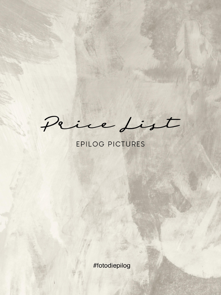 Price List Epilog 2022 | PDF
