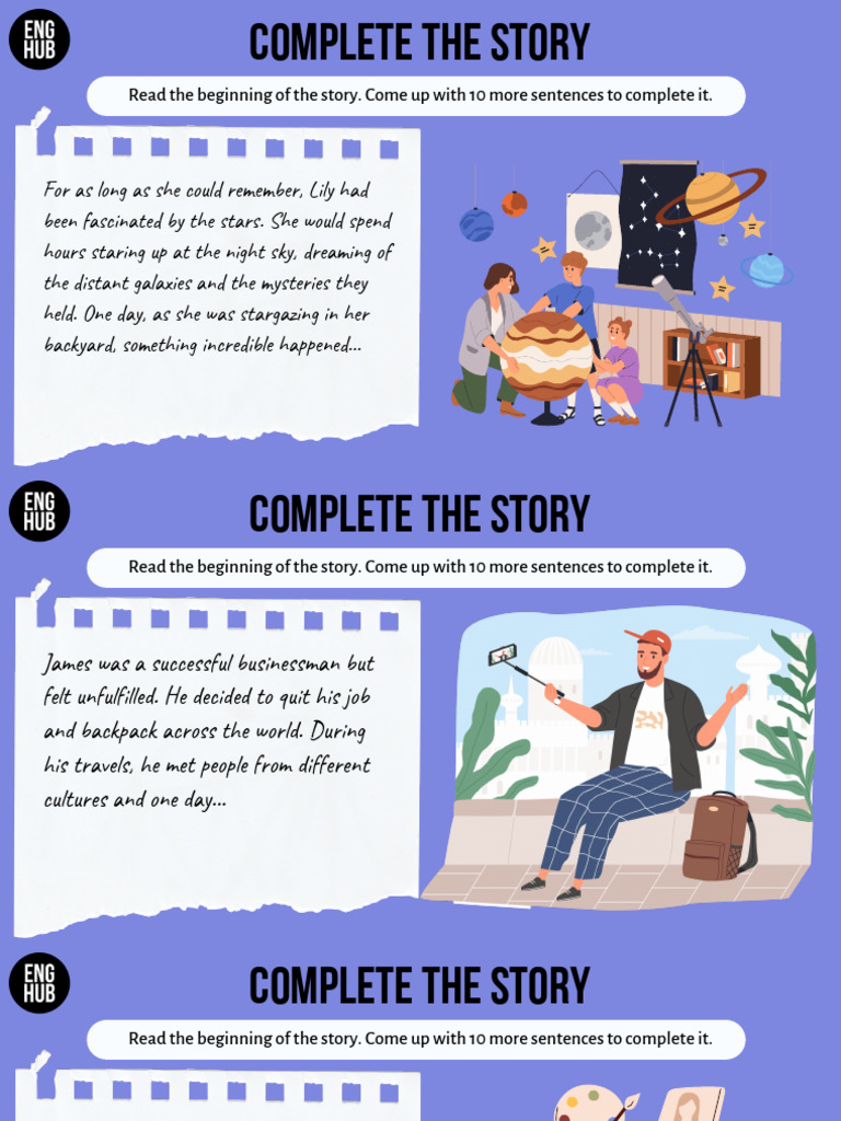 B1-B2 Complete The Story | PDF | General Fiction