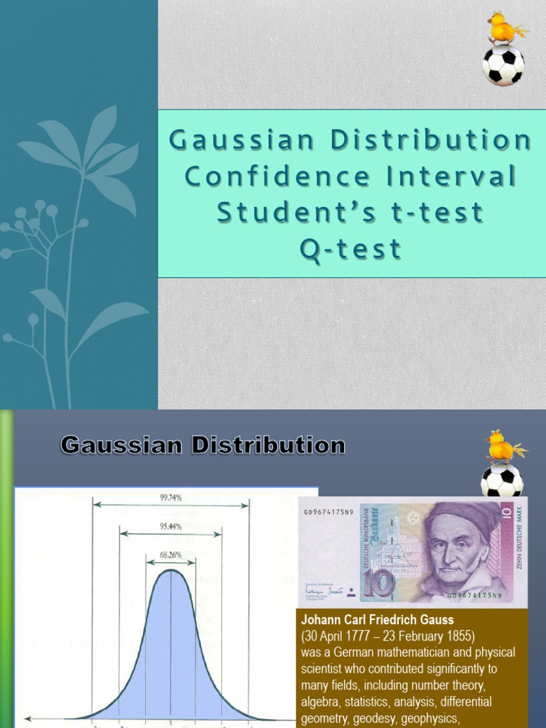 Statistical Data Treatment and Evaluation Lecture 1 | PDF | Student's T ...