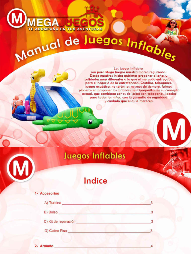 Manual de Usuario Juegos Inflables | PDF