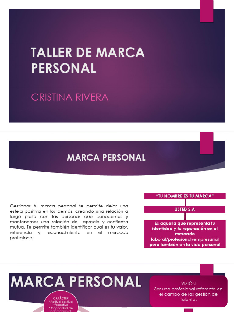 Taller Marca Personal | PDF