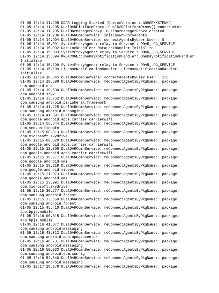 Ddar FW Log | PDF | Software | Mobile Software