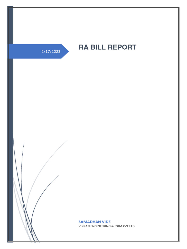 Ra Bill Report | PDF | Sap Se
