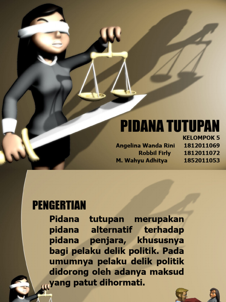 Kelompok Pidana Tutupan - PPT Pemasyarakatan | PDF