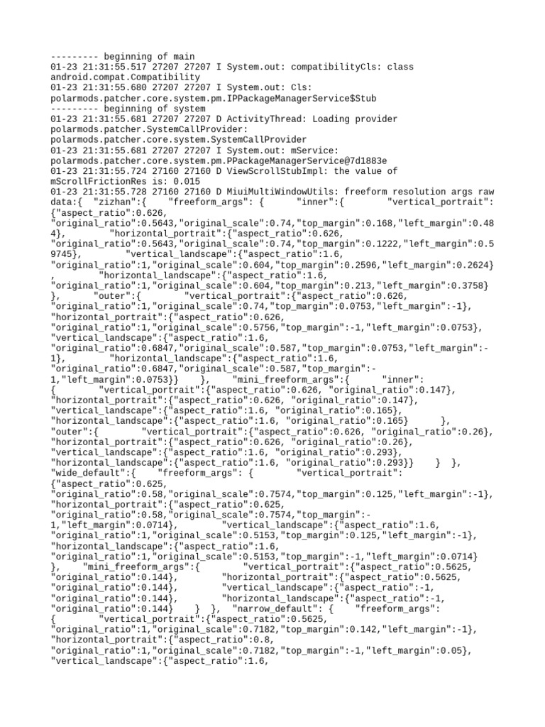 Polarmods - Patcher Logcat | PDF | Computer Architecture | Software