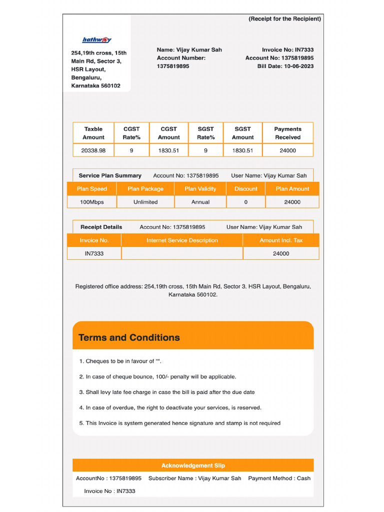 Broadband Bill | PDF