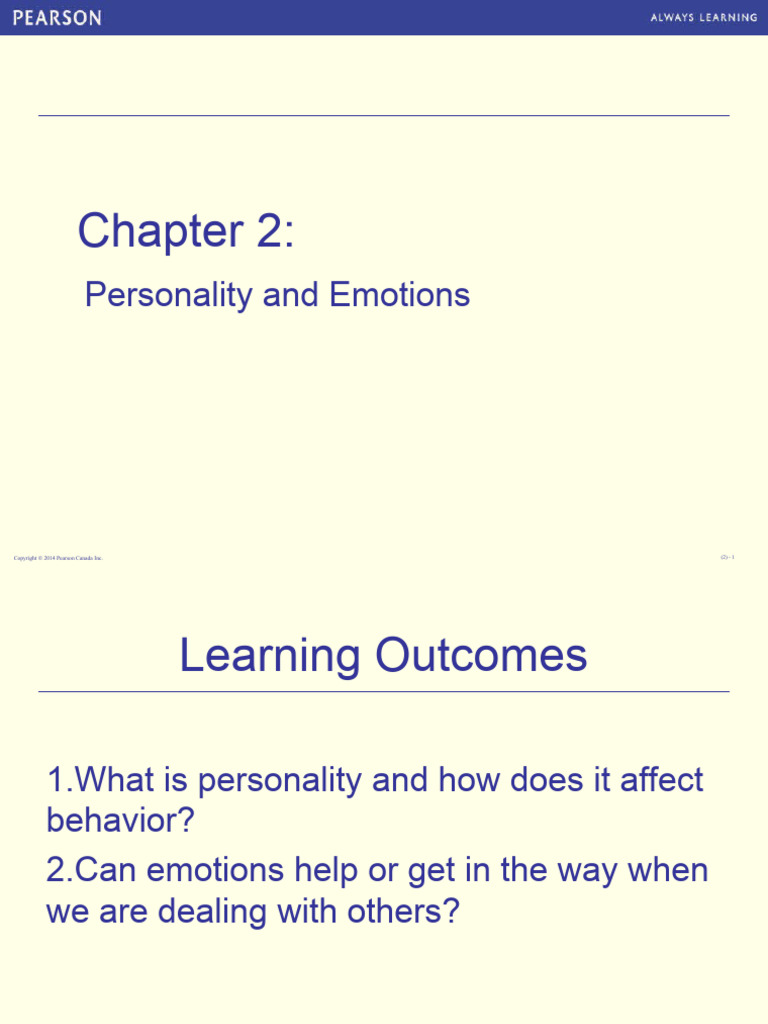 Personality and Emotions | PDF | Emotional Intelligence | Extraversion And Introversion
