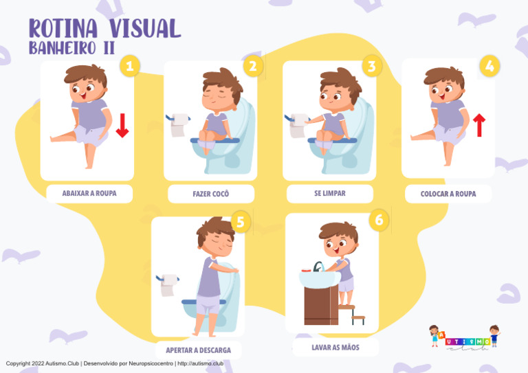 Rotinas+Visuais+ +menino+ +banheiro+ +xixi | PDF