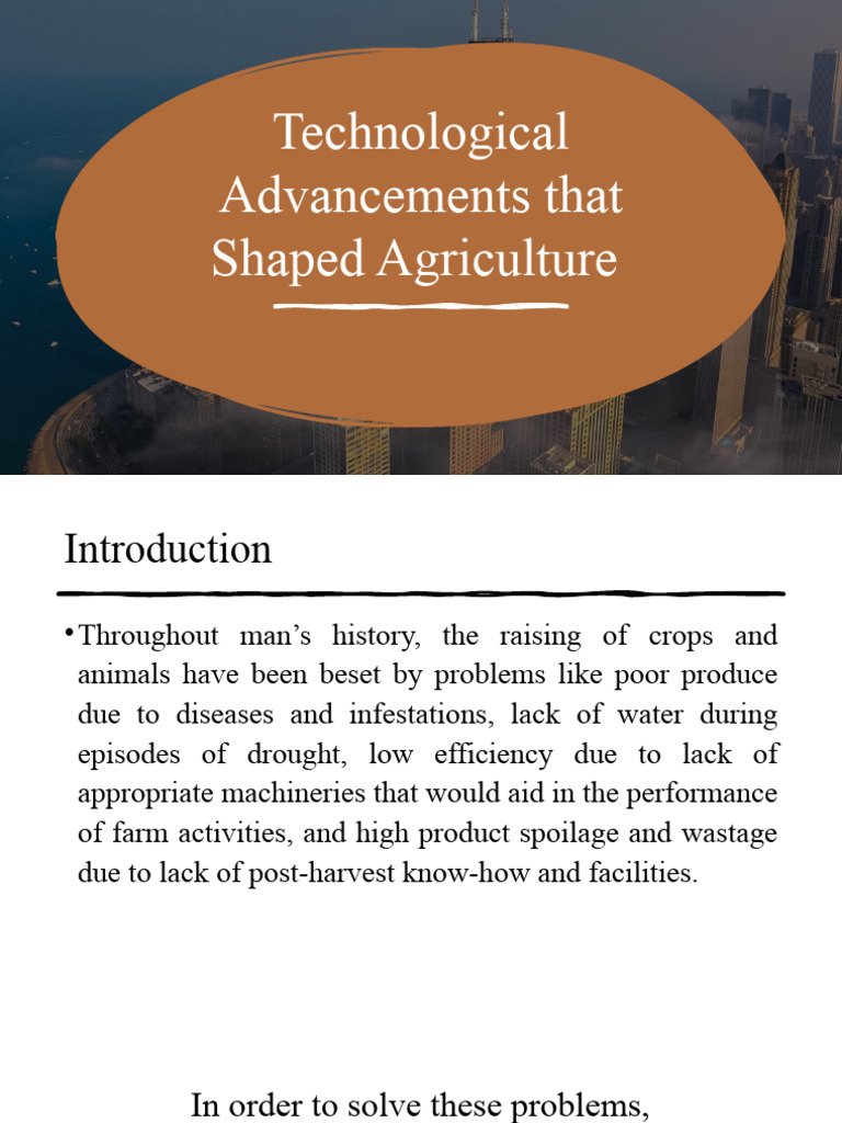 Advancements In Agriculture Pdf Agriculture Genetically Modified