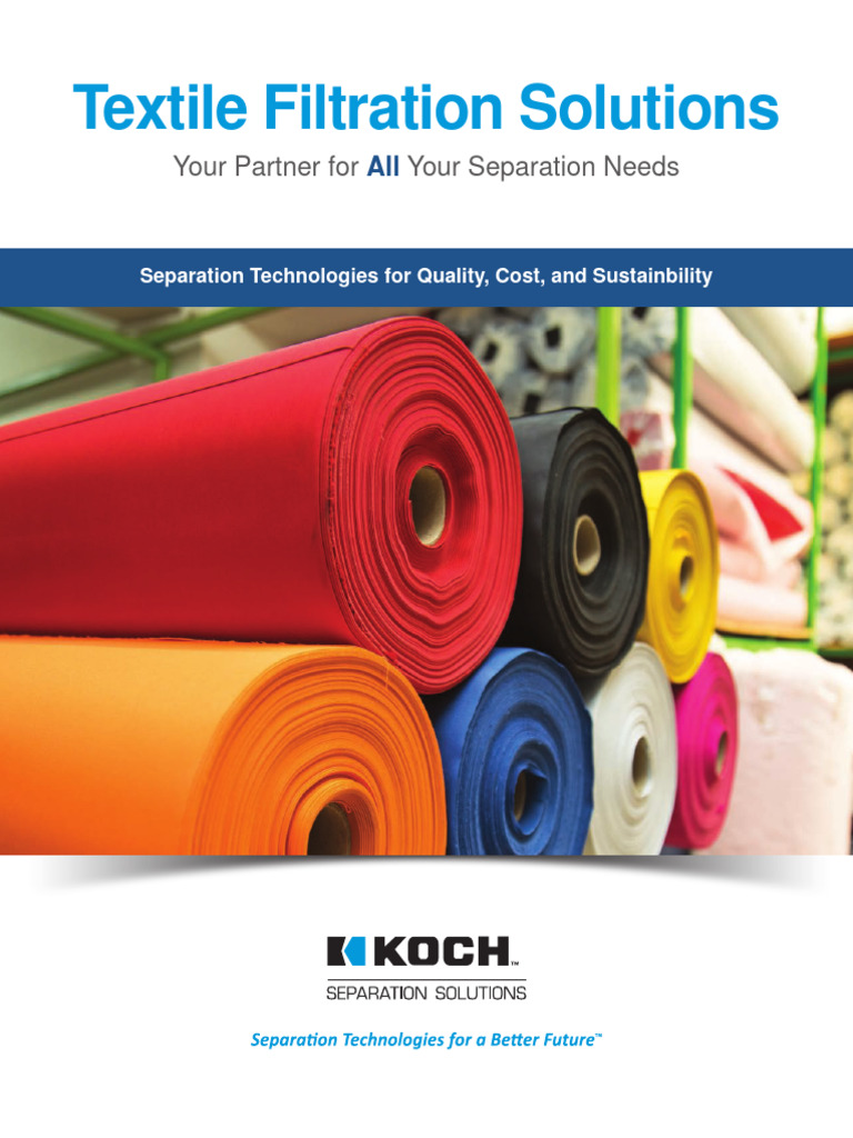 Textile Filtration Solutions | PDF | Membrane | Sewage Treatment