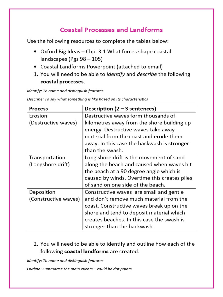 Coastal Landform | PDF | Beach | Erosion