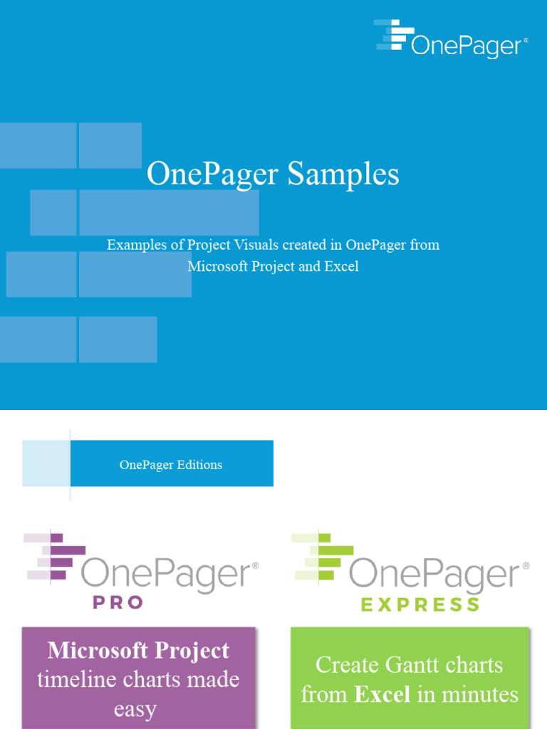 OnePager Samples | PDF | Computing