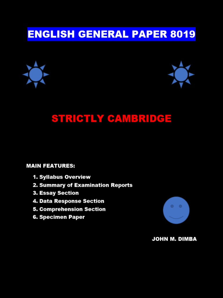 2023 English General Paper 8019 Cover | PDF