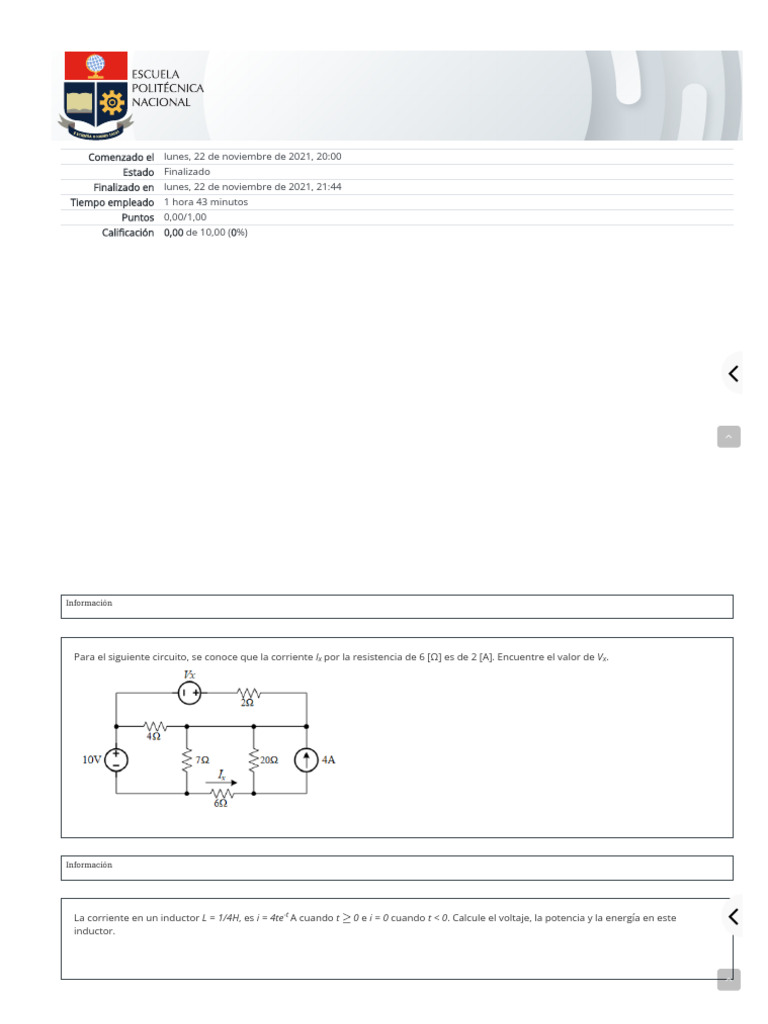 Prueba de Conocimientos FCE 21B EPN | PDF | Ingenieria Eléctrica | Electromagnetismo