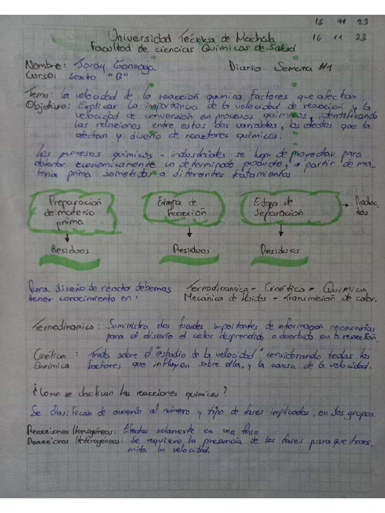 Diarios de Clase IRQ | PDF